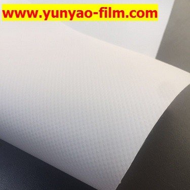 Coated frontlit for outdoor advertising signage