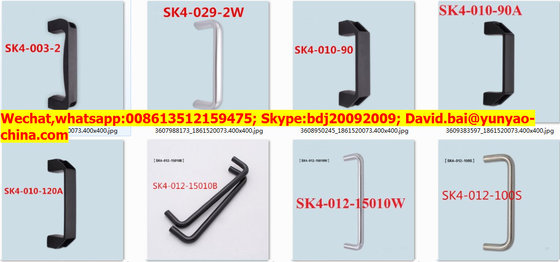 Stainless steel Pull handles in the food industry and medica
