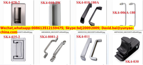 Stainless steel Pull handles in the food industry and medica