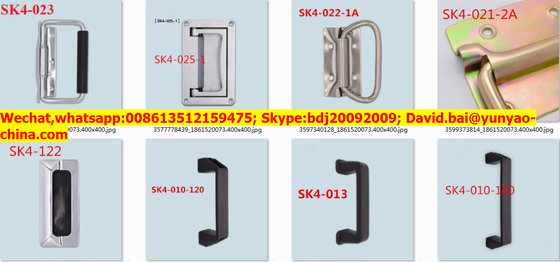 Stainless steel Pull handles in the food industry and medica