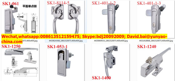 Industrial electric cabinet lock,quarter turn latch made of zinc alloy