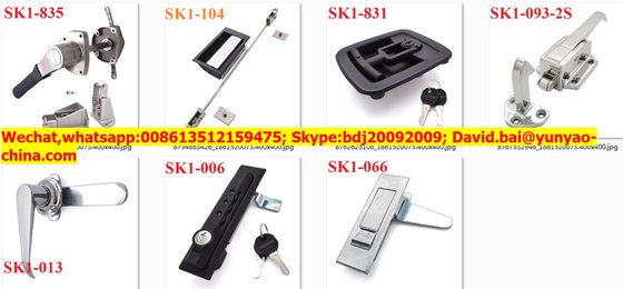 Industrial electric cabinet lock,quarter turn latch made of zinc alloy