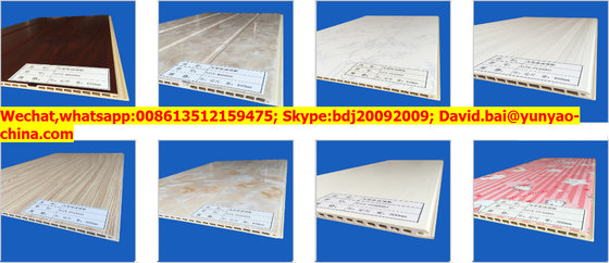 Perfect in workmanship wooden grain pvc laminated paneling Ceiling & sheets,wpc panel