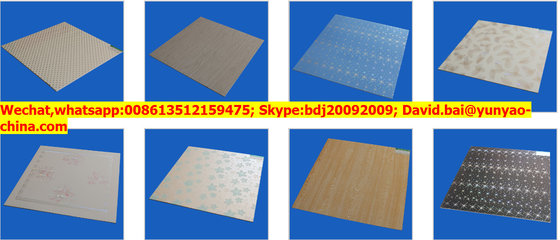 Clear plastic ceiling anti-mould smoke proof pvc ceiling tiles