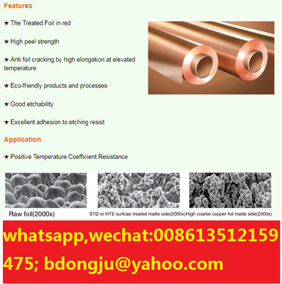 High coarse copper foil from chinese factory