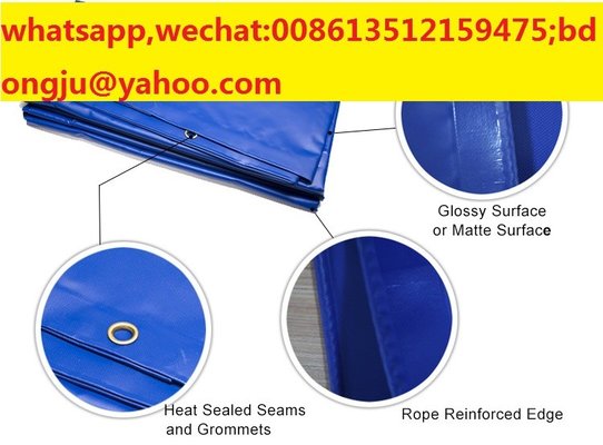 eco-friendly heavy duty PVC coated tarpaulin cover