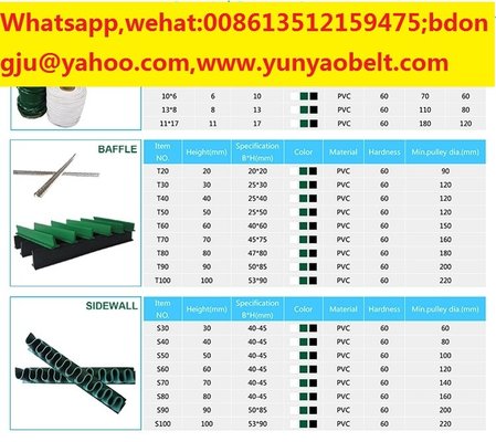 PVC, PP, PU Plastic chain conveyor beltfrom chinese factory
