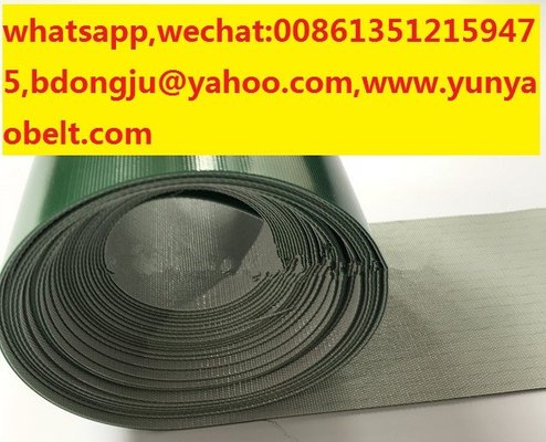 Grass PVC Conveyor Belt Green Rubber Belt PVC Grip Top Conveyor Belt