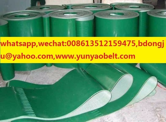 Grass PVC Conveyor Belt Green Rubber Belt PVC Grip Top Conveyor Belt