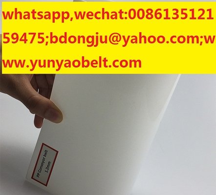 new white PP or PE conveyor belts for poultry manure