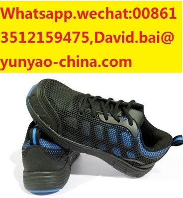 industrial construction working safety shoes with dual density PU outsole low cut