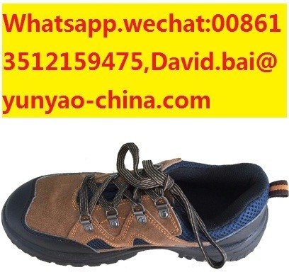industrial construction working safety shoes with dual density PU outsole low cut