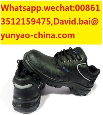 industrial construction working safety shoes with dual density PU outsole low cut