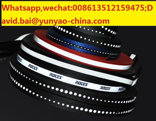 reflective polyester tape sewed on reflective fabric tape for safety clothes