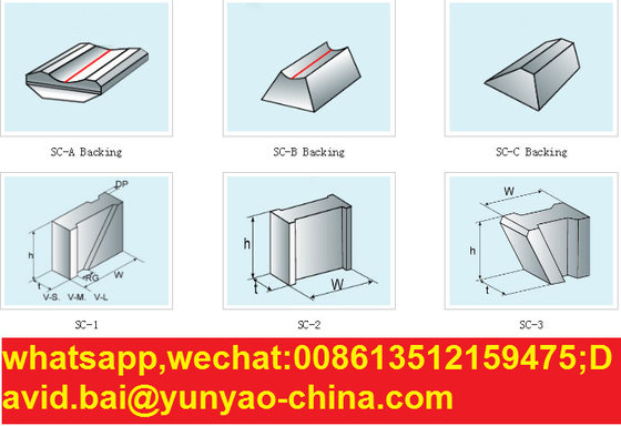 special ceramic backing material for welding steel liner