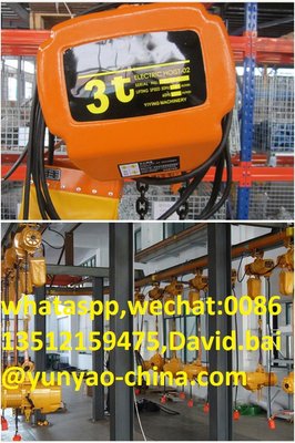 Fixed Transmission Line Stringing Tools 1 Ton Electric Chain Hoist For Lifting、5 Ton Electric Chain Block Transmission L