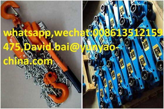Wearable Capacitor 1.5 Ton Hand Chain Block Hoist Manual Lever Chain Hoist，Alloy Transmission Line Stringing Tools Ratch