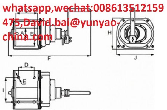Steel Wire Rope Brake Hand Winch Worm Gear Hand Winch With Cable , 3 Ton Capacity