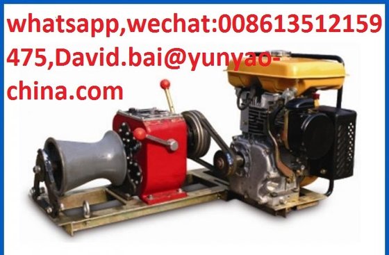 230kg 30KN Pull Force 1 Or 2 Gear Stringing Equipment Diesel Power Winch