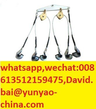 Insulated Type Overhead Line Stringing Tools Six Bundled Conductor Lifter For Lifting With Rubber to Protect Conductor