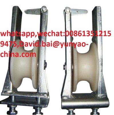 Transmission Line Stringing Tools Aluminum Crossarm Mounted Stringing Blocks