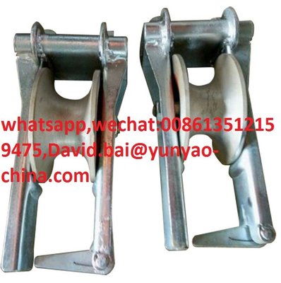 Transmission Line Stringing Tools Aluminum Crossarm Mounted Stringing Blocks