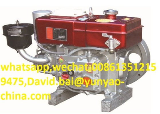 R175 Single Cylinder Small Marine Diesel Engines For Boat , 75mm Cylinder Diameter