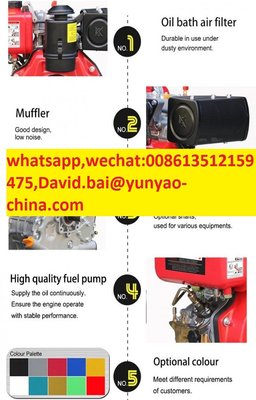 Air-Cooled Transmission Line Stringing Tools 5hp Diesel Engine 173FB Specific Fuel Consumption ≤285g/kW·h