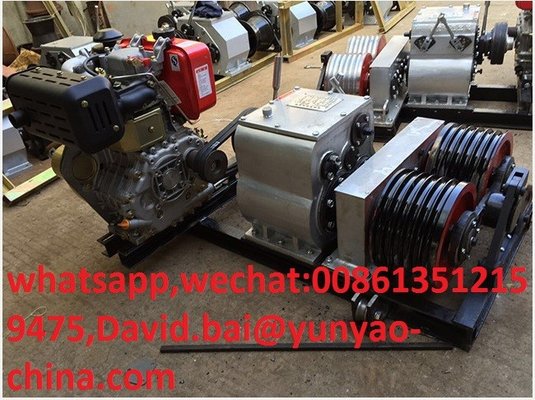 Transmission Line Stringing Tools 18kw Cableway Puller For Underground Cable Laying Equipment