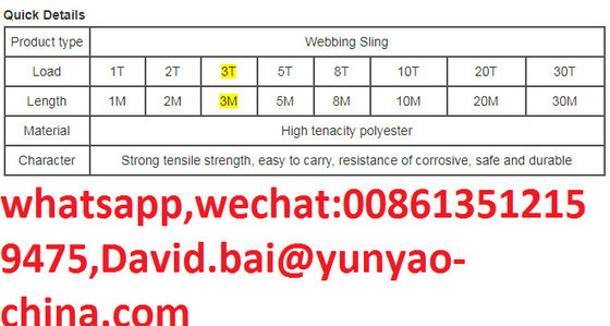 trong Tensile Strength 3Ton 5Ton Lifting Endless High Tenacity Polyester Webbing Sling Belt