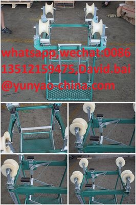 Transmission Line Stringing Tools Four Conductor Bundle Line Cart Overhead Lines Bicycles