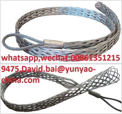 Transmission Line Stringing Tools Wire Rope Mesh Sock Joints Cable Sleeve Connector