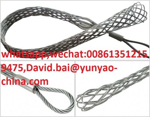 Transmission Line Stringing Tools Wire Rope Mesh Sock Joints Cable Sleeve Connector