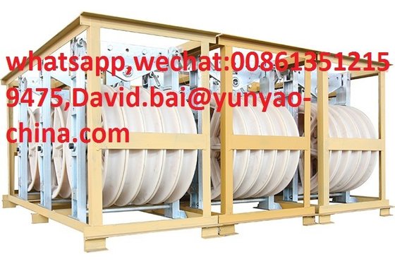Transmission Line Stringing Tools Five Wheel Nylon Conductor Pulleys