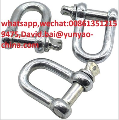 Transmission Line Stringing Tools Rated Load 20kN High Strength Stainless Steel D Shackle