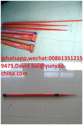 1.6 Meter High Voltage Retractable Measuring Stick Insulated Measuring Pole