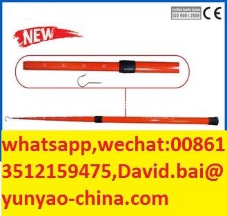 1.6 Meter High Voltage Retractable Measuring Stick Insulated Measuring Pole