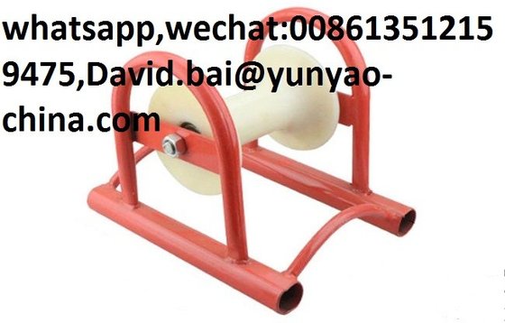 Nylon Wellhead Pulley / Cable Laying Rollers 3 Tandem Sheave Stringing Block