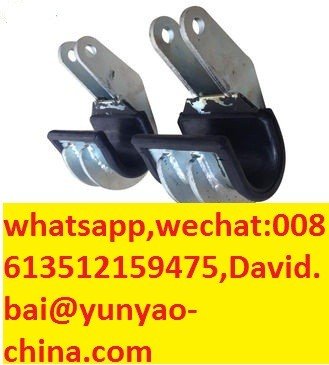ACSR Conductor OPGW Cable Lifter 120mm Hook Groove Length Rated Load 12kN Steel Hook with Rubber Lining for Pretection