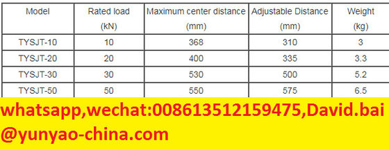 Rated 50kn Transmission Line Stringing Tools Accessories Double Hook Turnbuckle