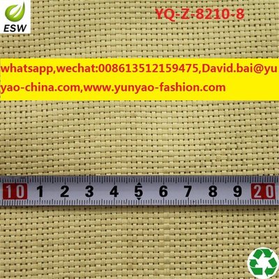 New design stripe pattern PP woven Raffia fabric for bags shoes