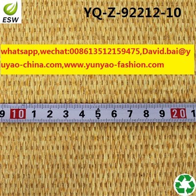 New design stripe pattern PP woven Raffia fabric for bags shoes