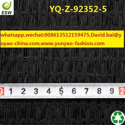 New design stripe pattern PP woven Raffia fabric for bags shoes from chinese factory