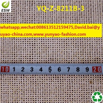 New design stripe pattern PP woven Raffia fabric for bags shoes from chinese factory