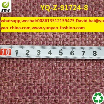 New design stripe pattern PP woven Raffia fabric for bags shoes
