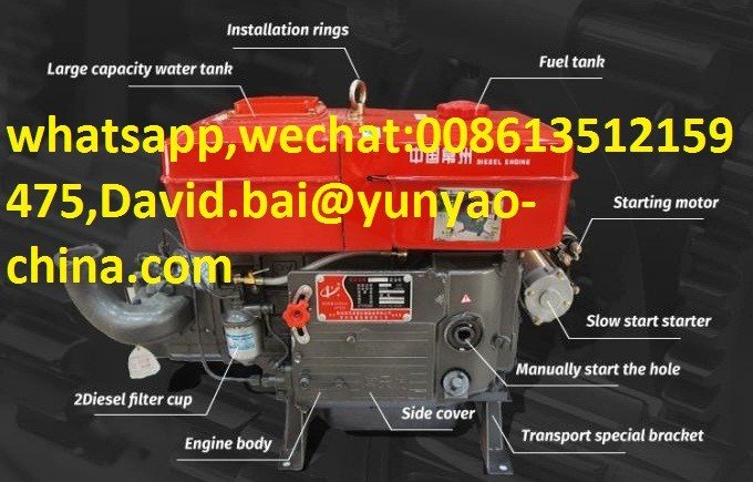 Single Cylinder Water Cool Transmission Line Stringing Tools 4 Stroke Diesel Engine 10hp