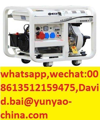 ome Use 2-10KVA Air Cooled Diesel Electric Generator Silent 5KVA AC Single Phase