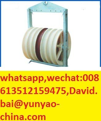 Wheel number 7 Big Stringing Block Transimission Line Stringing Tools For Stringing Six Bundled Conductor Line