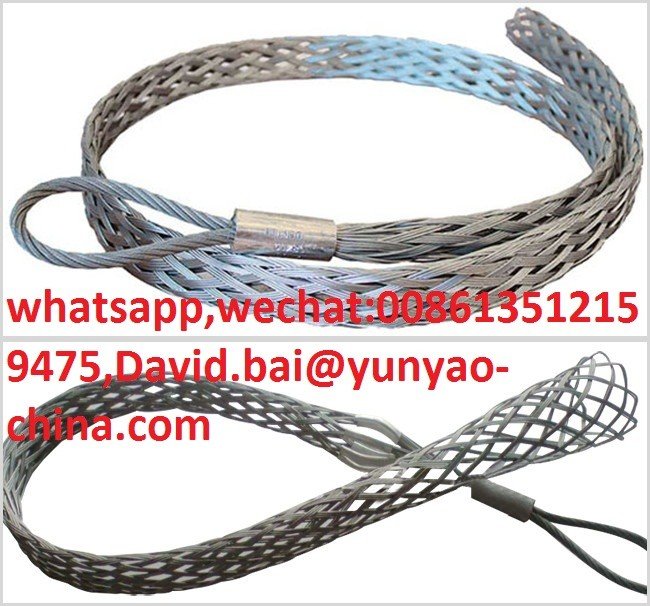 Transmission Line Stringing Tools Wire Rope Mesh Sock Joints Cable Sleeve Connector