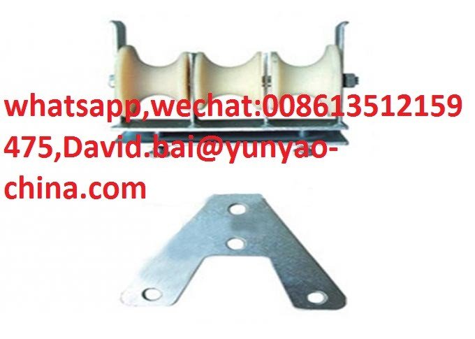 Weight 2.85kg Tri-Bundle Stringing Block , Pulley Board Transmission Line Stringing Tools Nylon Wheel